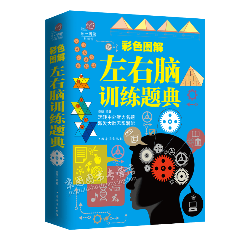 彩色图解左右脑训练题典 开发左右脑益智全脑开发思维提升训练书训练动脑能力挖掘大脑潜力