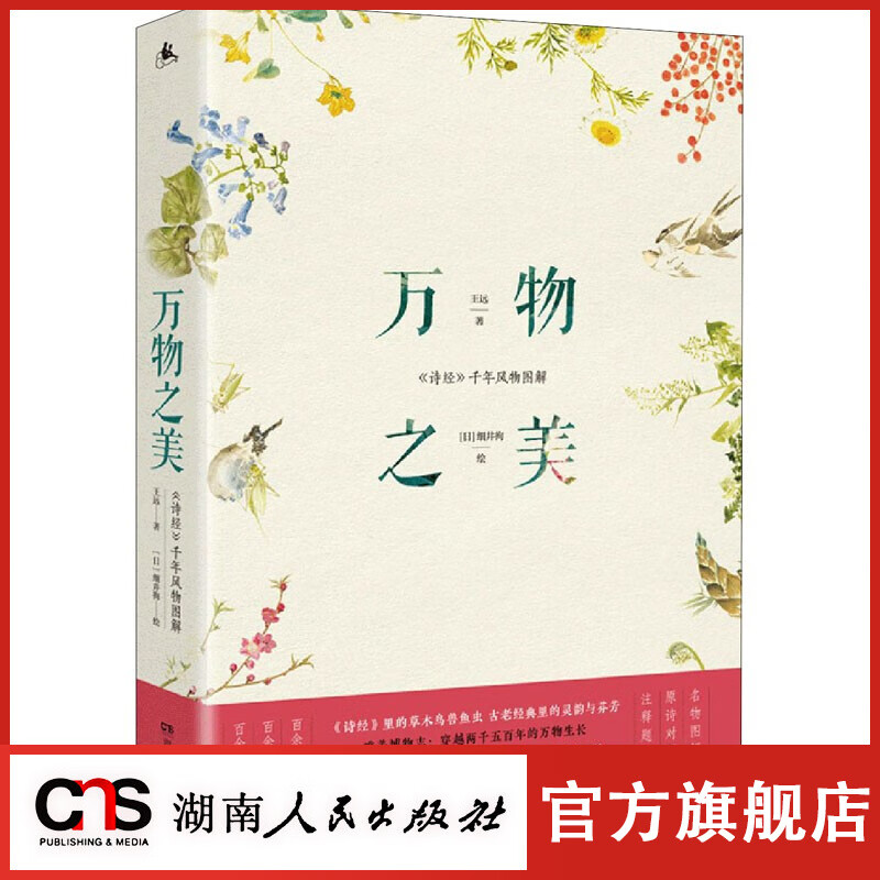 万物之美：诗经千年风物图解 王远著（附赠信笺,110首原诗,144幅珍贵手绘,重拾中国古典国学古诗词）湖南人民出版社
