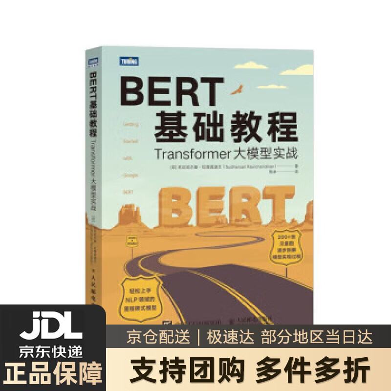 【 送货上门】BERT基础教程：Transformer大模型实战（一本书读懂火出圈的chatgpt！）（图灵出品）