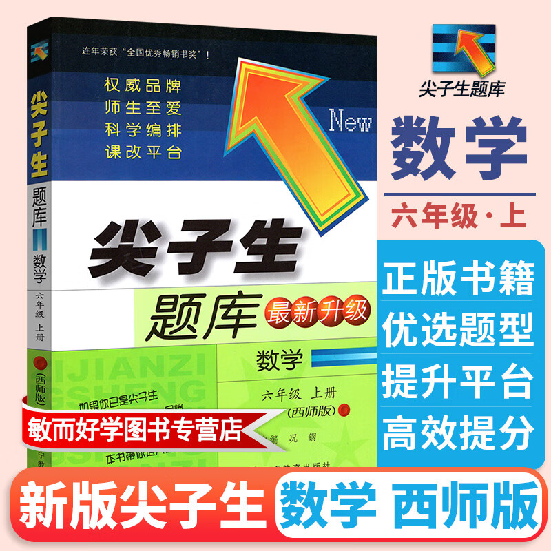 尖子生题库六年级上册下册语文数学人教版北师西师版小学教材同步全解思维训练阅读理解练习册课时作业本强化 【西师版】六上数学 小学六年级