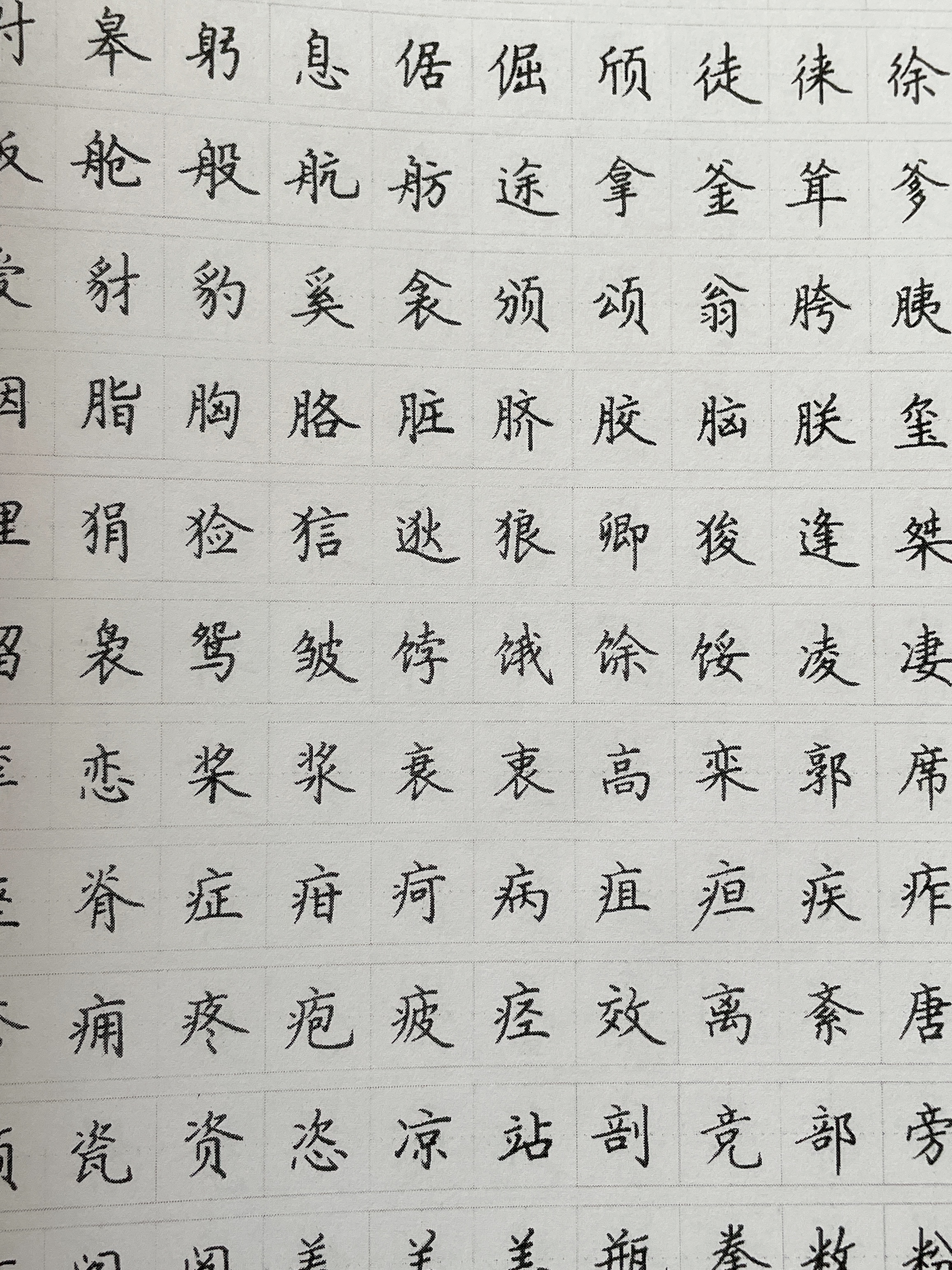 手工硬笔楷书卢中南常用5000字临摹对临书法字帖【打印册资料】 卢中南常用5000字硬笔字帖
