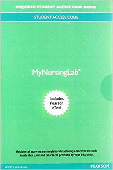 Mylab Nursing with Pearson Etext --