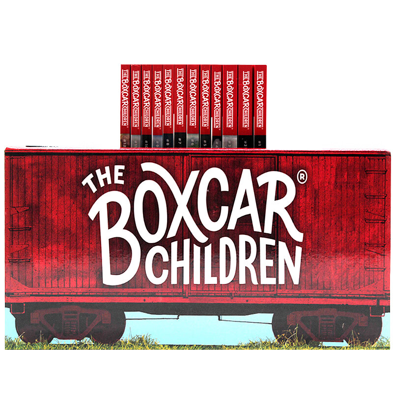 The Boxcar Children Bookshelf [Books 1-12]棚车少年(12册，含海报及书签)ISBN9780807508558
