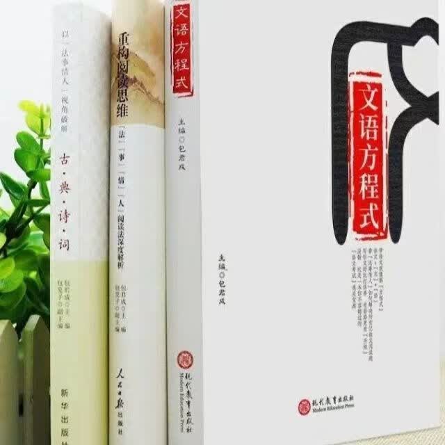 包君成 文学素养三件套 文语方程式 古典诗词 重构阅读思维初中版 全套（三本装）（封面防水）