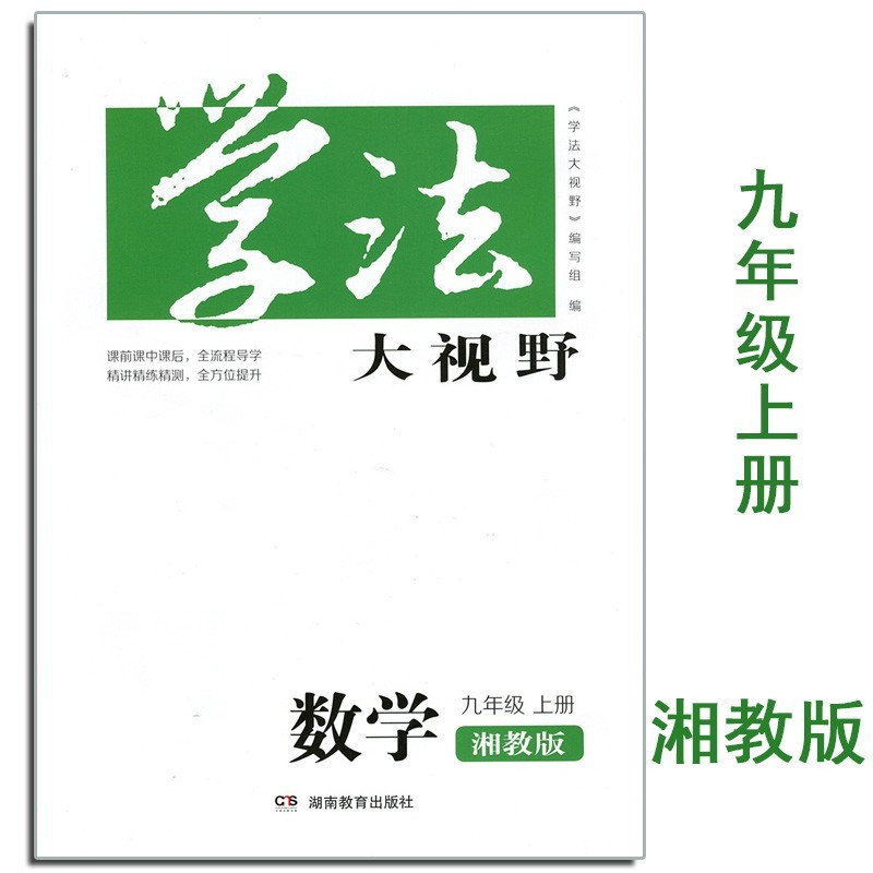 2022新版学法大视野9九年级上册数学 湘教版 含答案湖南教育出版社