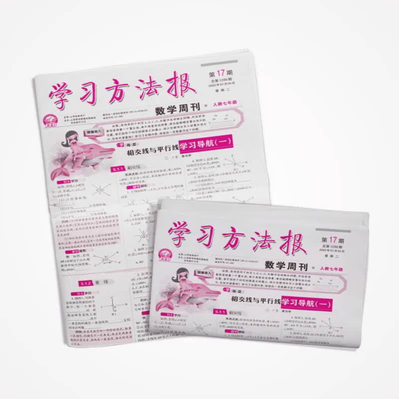 学习方法报数学周刊人教版北师大版7/8/9年级中考版杂志 2023年5月起订 杂志铺订阅 初中生数学学习辅导成绩 学习方法报数学周刊人教版七年级(1年共32期)