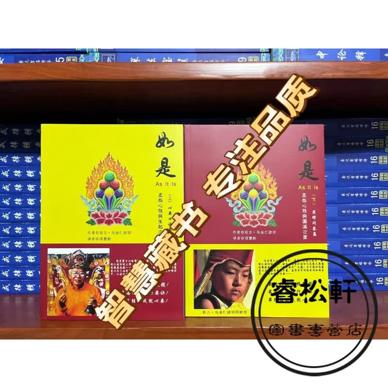如是 上下简体 祖古.乌金仁波切 直指心性与生起圆满次第实修口诀 实图拍摄
