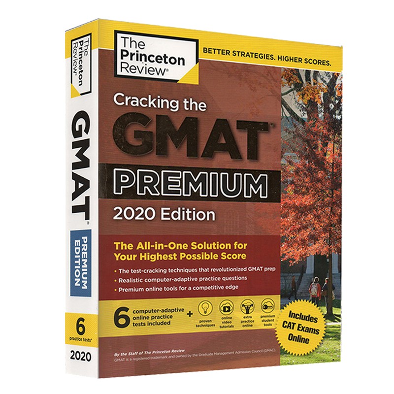 Cracking the GMAT Premium Edition 附6套测试 2020版备考指南 Tests攻克GMAT考试 英文原版