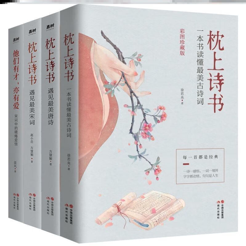 枕上诗书全套完整版 全四册 一本书读懂古诗词风雅 一诗一词 枕上诗书系列（4册） 无规格