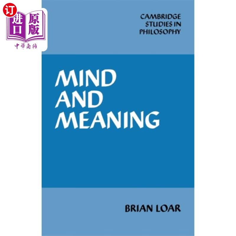 海外直订Mind and Meaning 思想和意义
