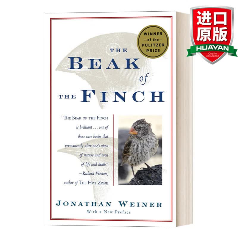 The Beak of the Finch 英文原版 鸟喙 加拉帕格斯群岛考察记 1995普利策奖 豆瓣高分推荐 Jonathan Weiner 进口英语原版书籍