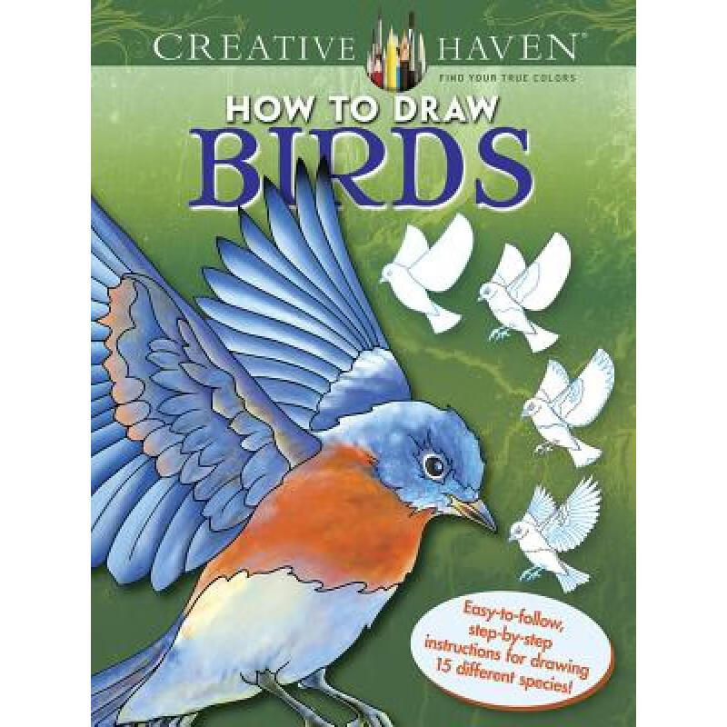 Creative Haven How to Draw Birds Coloring Bo...