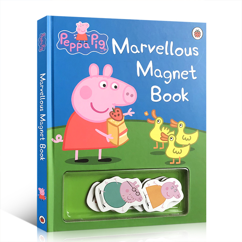 小猪佩奇 英文原版童书 Peppa Pig 玩具书 磁铁书 进口原版