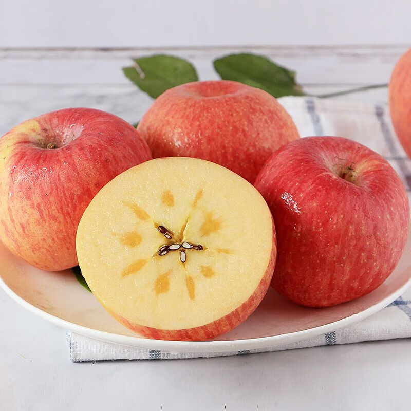 阿克苏苹果新疆阿克苏冰糖心苹果 当季应季新鲜时令水果丑苹果红富士礼盒装 带箱10斤 单果70-80mm(约28个左右) 净重8.5斤-京东 ...