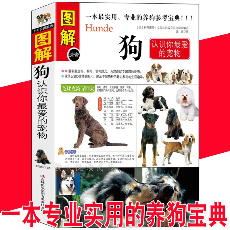 养狗书籍 图解狗 养犬训犬书籍 狗狗训练教程 养狗宝典养犬百科 品种介绍饲养训练选购指南犬病防治手册