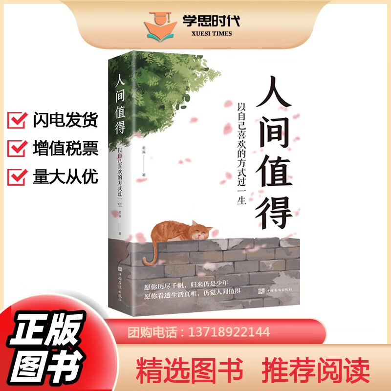 人间值得 以自己喜欢的方式过一生 成功励志情商与情绪青春文学正能量励志书籍