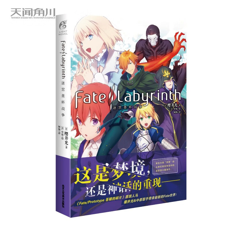 简中国行《Fate/Labyrinth迷宫圣杯战争》轻小说实体书籍 樱井光著