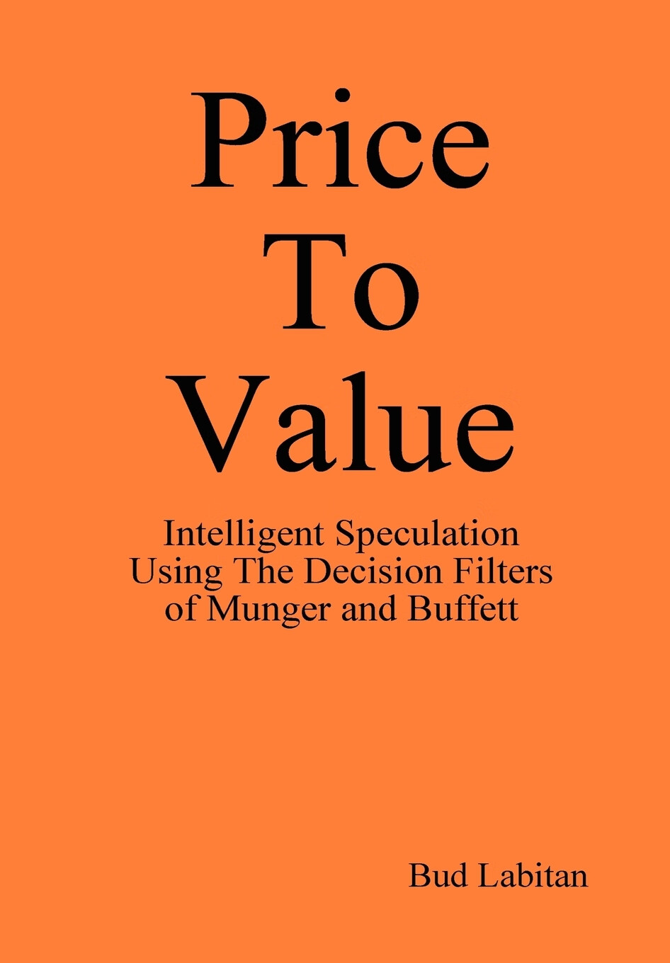 【预售 按需印刷】Price To Value