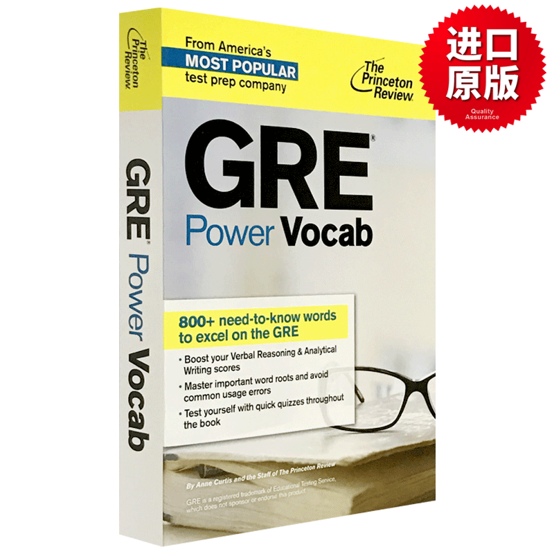 GRE词汇 GRE Power Vocab 普林斯顿 Princeton 英文原版考试词汇书 单词进口书籍