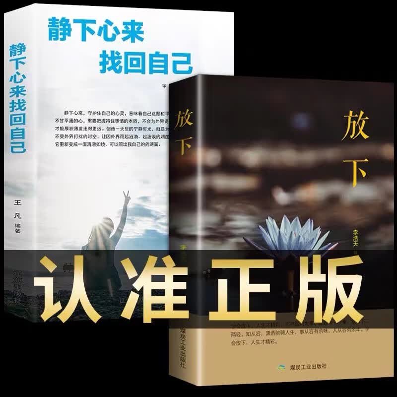 全套2册放下书籍静下心来找回自己人生哲学通俗读物爱上生命中的青春励志书做心灵鸡汤正能量心态哲学哲理畅