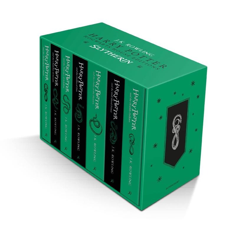 现货 英文原版 哈利波特1-7册套装 斯莱特林学院 平装版 Harry Potter Slytherin House Paperback