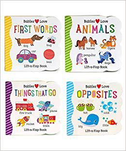 4 Pack Chunky Lift-a-Flap Board Books: