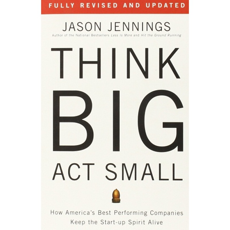 预售 英文原版 大思考，小行动 think big, act small