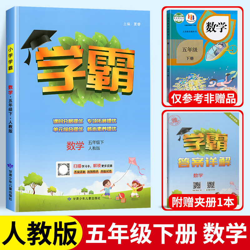 【科目版本自选】2023新版学霸五年级上小学五年级上册下册专项课时优化作业五年级上册同步训练练习册测试题经纶学典 【五年级下】数学 人教版