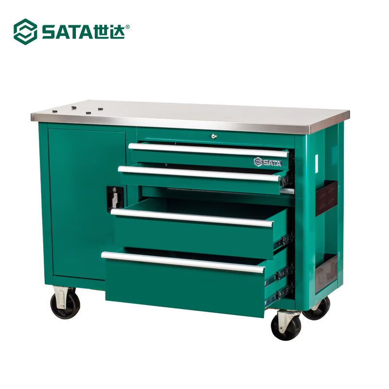 世达工具车汽修抽屉式维修小推车5抽屉多功能维修工具推车工具柜 95109/八抽屉柜型工具车(请联系_虎窝购