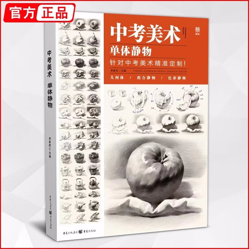 【现货速发】中考美术单体静物 2022敲门砖李家友基础入门结构单个全集素描考级