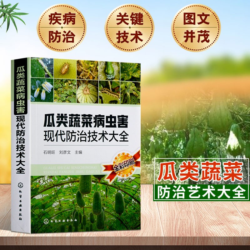 瓜类蔬菜病虫害现代防治技术大全 蔬菜种植书籍大全 农业温室大棚技术蔬菜病虫害图谱与防治书栽培知识指南现代无公害蔬菜种植管理