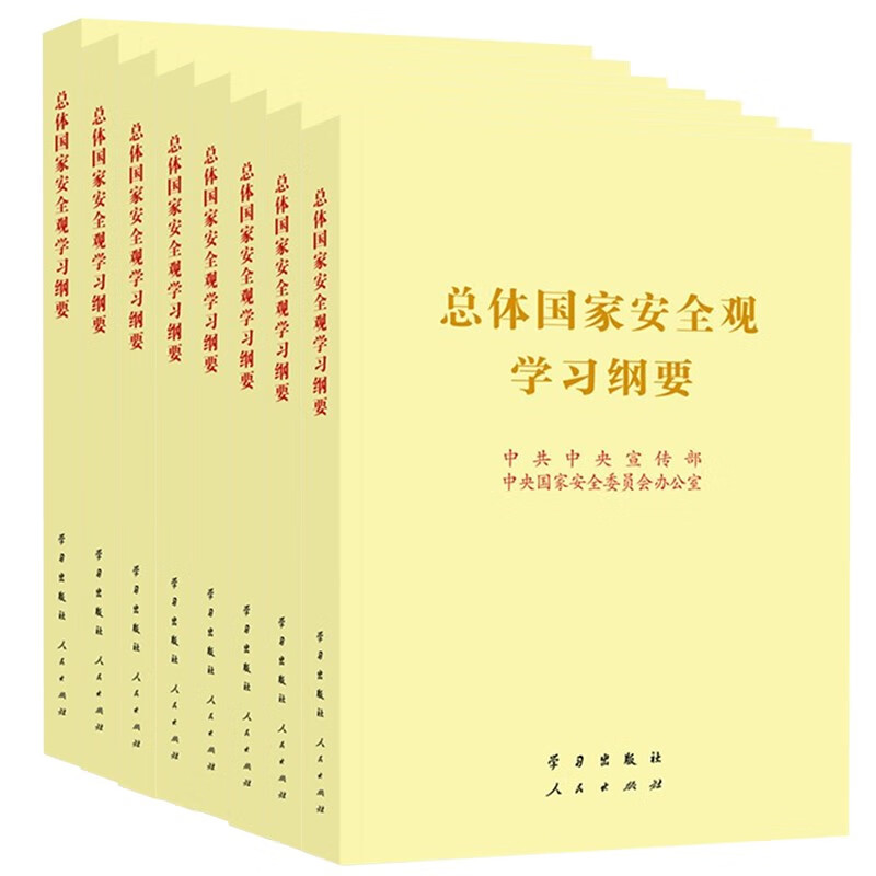 （8本装）总体国家安全观学习纲要 16开大字本