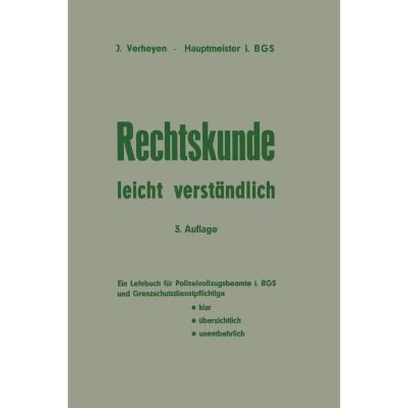 Rechtskunde -- Leicht Verstandlich