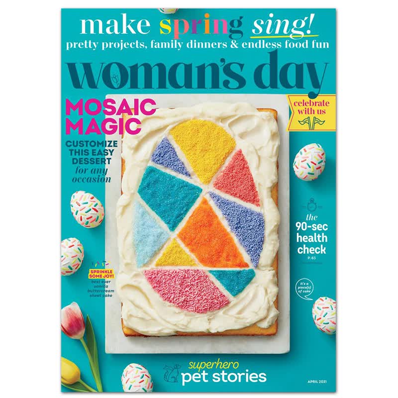 【单期可选】Woman's Day 妇女生活杂志 2023/21/22年月刊 美国家居生活杂志 2021年4月刊
