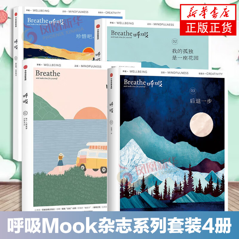 呼吸Mook杂志系列套装4册珍惜吧日常的光+每个人都需要自我肯定+我的孤独是一座花园+后退一步 Breathe编辑部