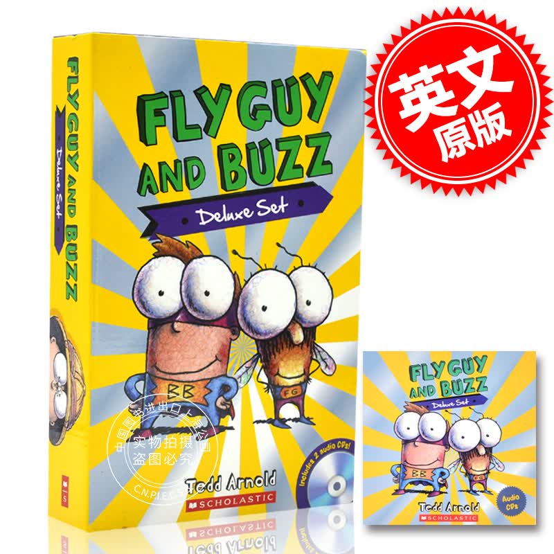 现货 苍蝇小子豪华版套装 英文原版 Fly Guy & Buzz Deluxe Set（含