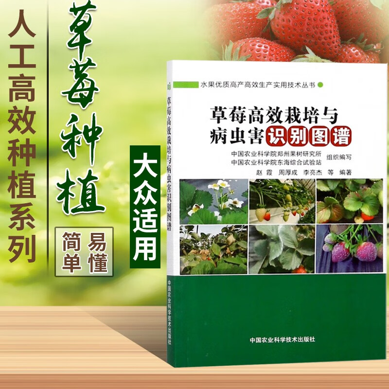 草莓高效栽培与病虫害识别图谱 草莓病虫害防治技术种植书籍大全 育苗管理栽培技术 大棚草莓种植技术