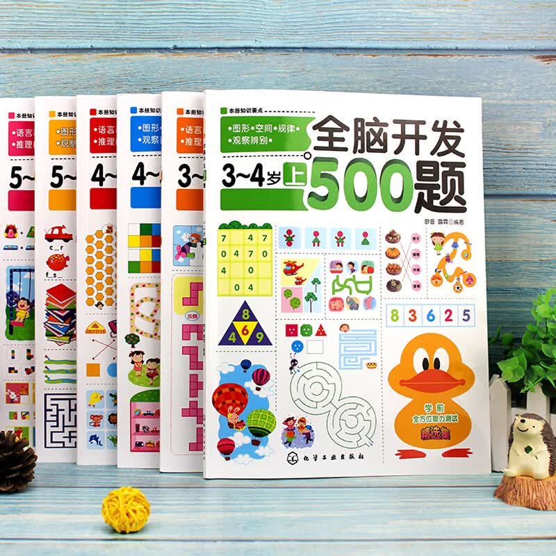 3-6岁学前全脑开发练习册（套装6册）