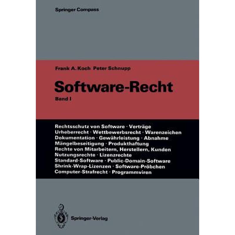 Software-Recht: Band 1