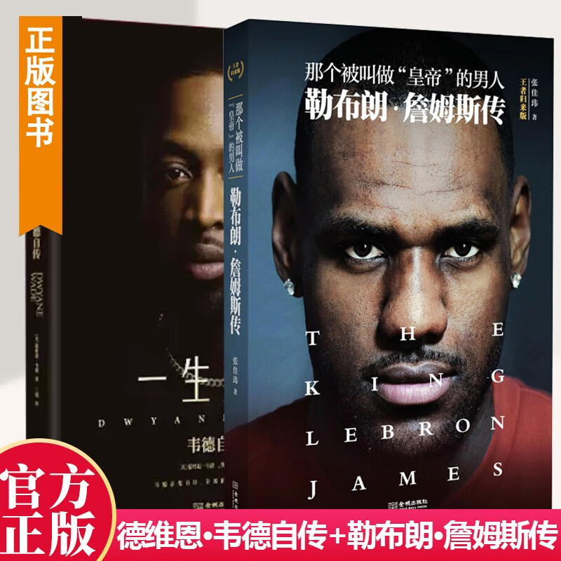 一生热爱：韦德自传+勒布朗·詹姆斯传 篮球球星NBA热火 詹韦连线 科比 自传图书
