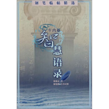钢笔书法卡内基智慧语录 梁鼎光 著