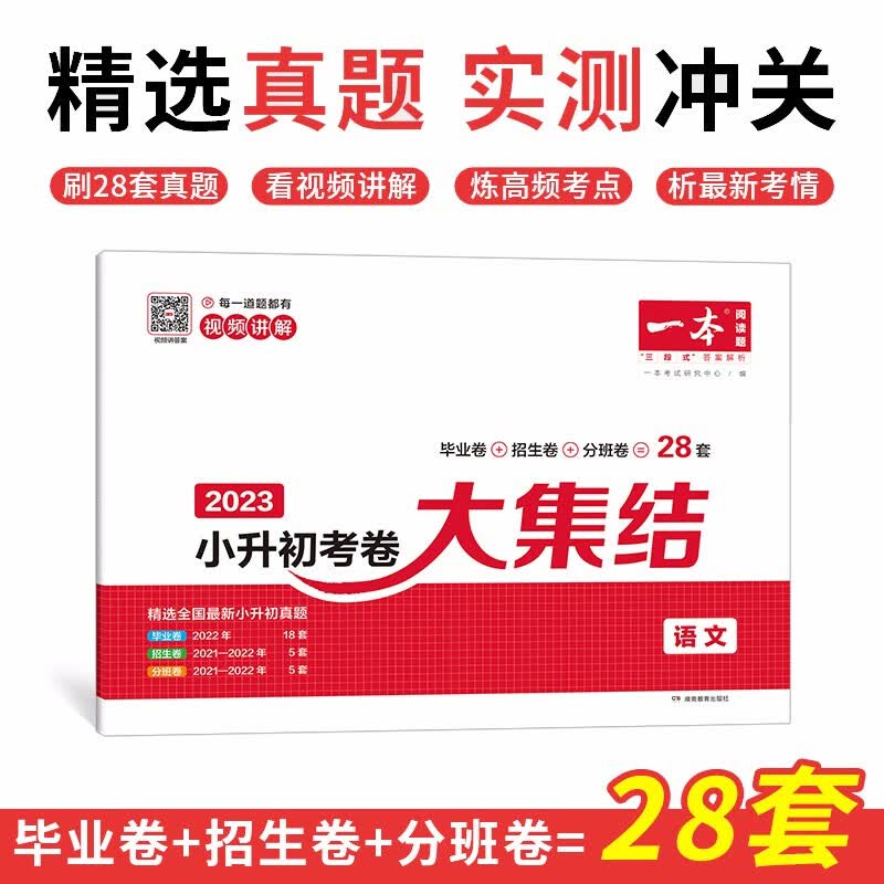 一本小学毕业升学考卷大集结语文 2023名校冲刺小学升初中模拟卷真题卷专项突破总复习资料测试试卷