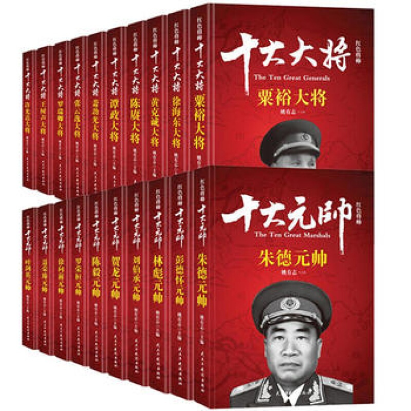 全20册十大元帅 十大名将共20册 十大元帅十大将军 十大元帅全套10册 十大元帅 林彪传书籍 图书