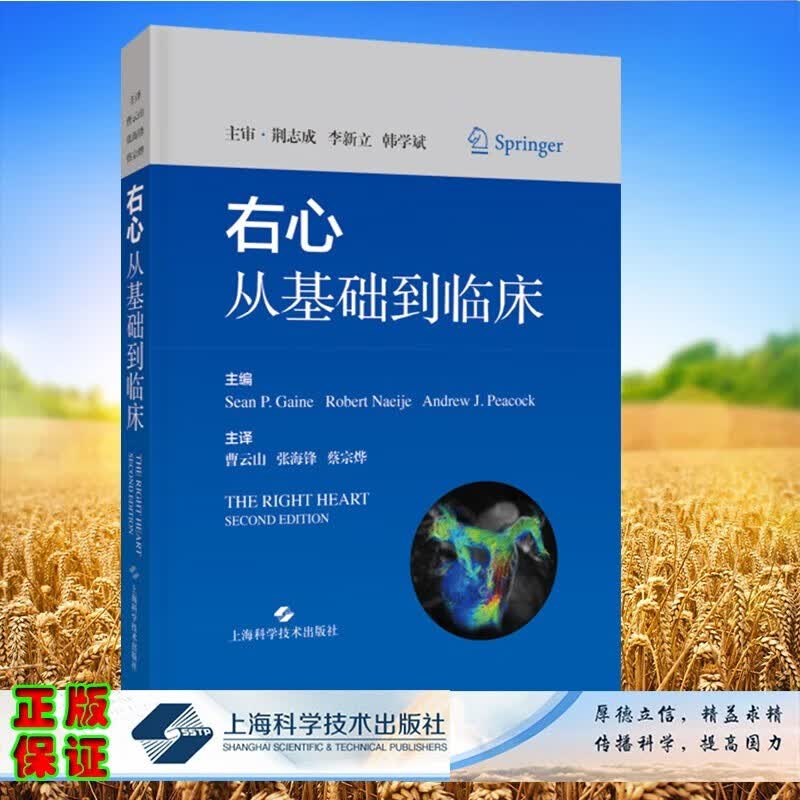 右心 从基础到临床 肖恩P盖恩等 著 曹云山 张海锋蔡宗烨 译 聚焦右心研究前沿指导临床实践 上海科学技术出版社 9787547860885 书籍 k