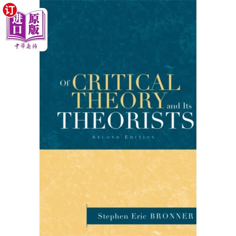 海外直订Of Critical Theory and Its Theorists 论批判理论及其理论家