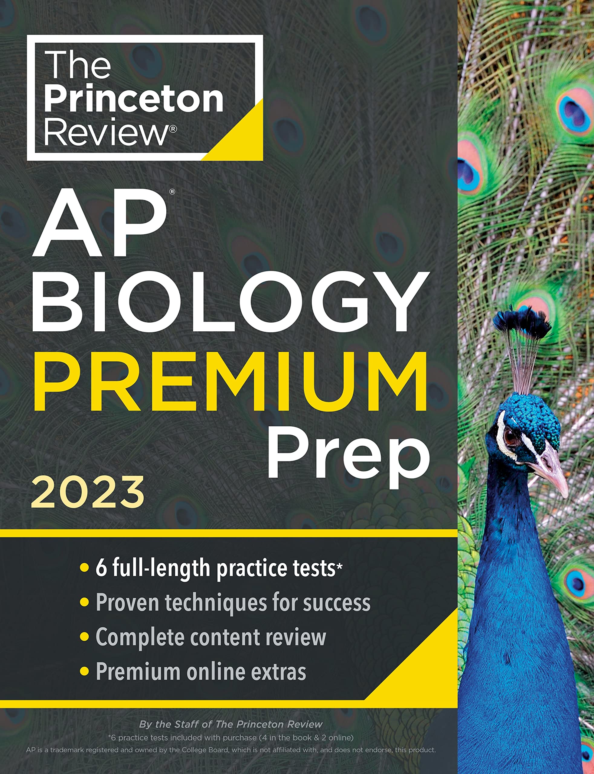 Princeton Review AP Biology Premium Prep, 2023: 6 Practice Tests + Complete Content Review +