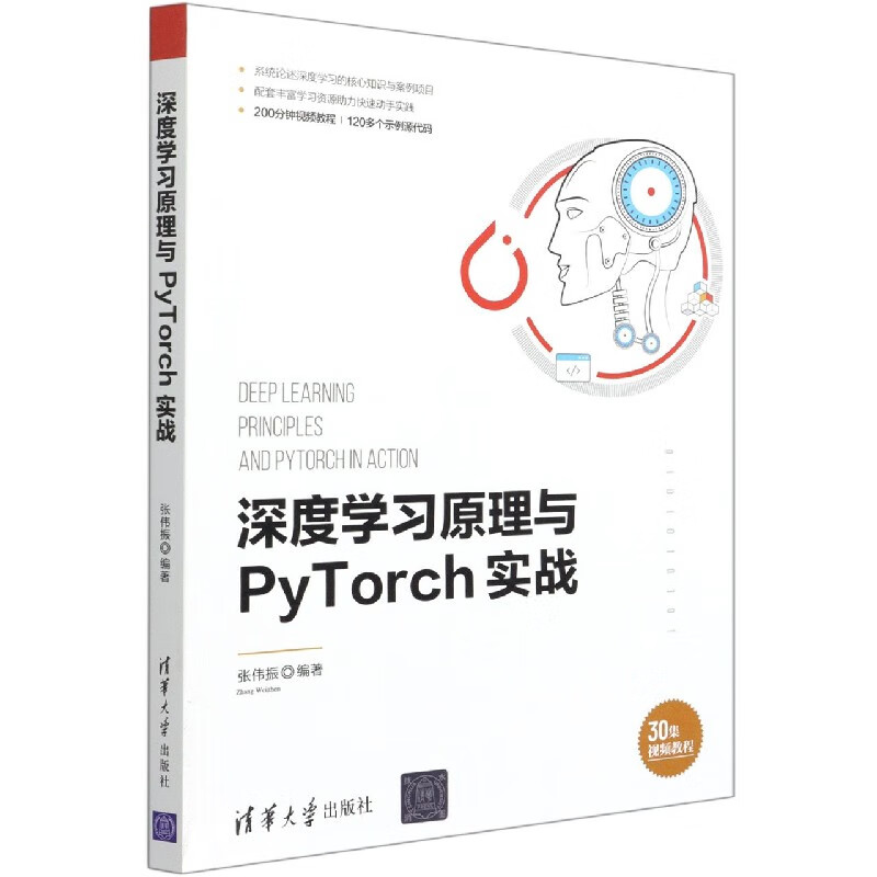 深度学习原理与PyTorch实战 张伟振 深度学习PyTorch计算机人工智能经典网络结构CNN和RCNN框架设计 深度学习领域知识技术人工智能