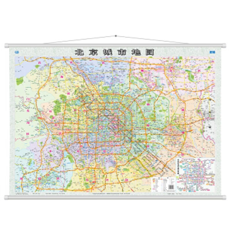 北京城市地图(全开 膜图)（筒装）