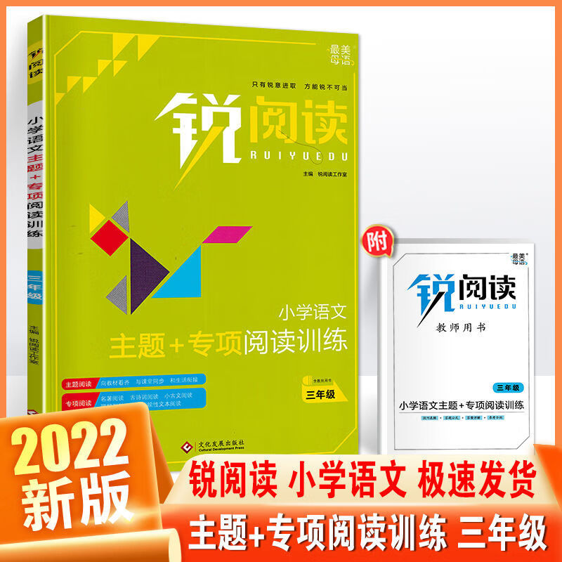 2022新版 锐阅读小学语文主题+专项阅读训练 人教版教材配套阅读理解强化训练书三四五六年级上下册通用 每日 锐阅读 主题+专项阅读训练【三年级】 小学通用