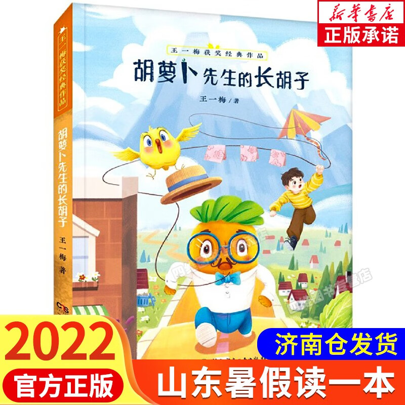 2022年山东省三年级暑假读一本好书 胡萝卜先生的长胡子镶边的云朵全2册 三年级暑假打卡课外书百班千人暑假 胡萝卜先生的长胡子
